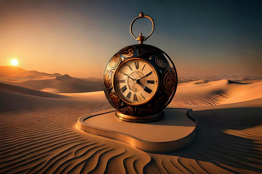 Rounded Clock Digital Art by Gabriel Cusmir - Fine Art America