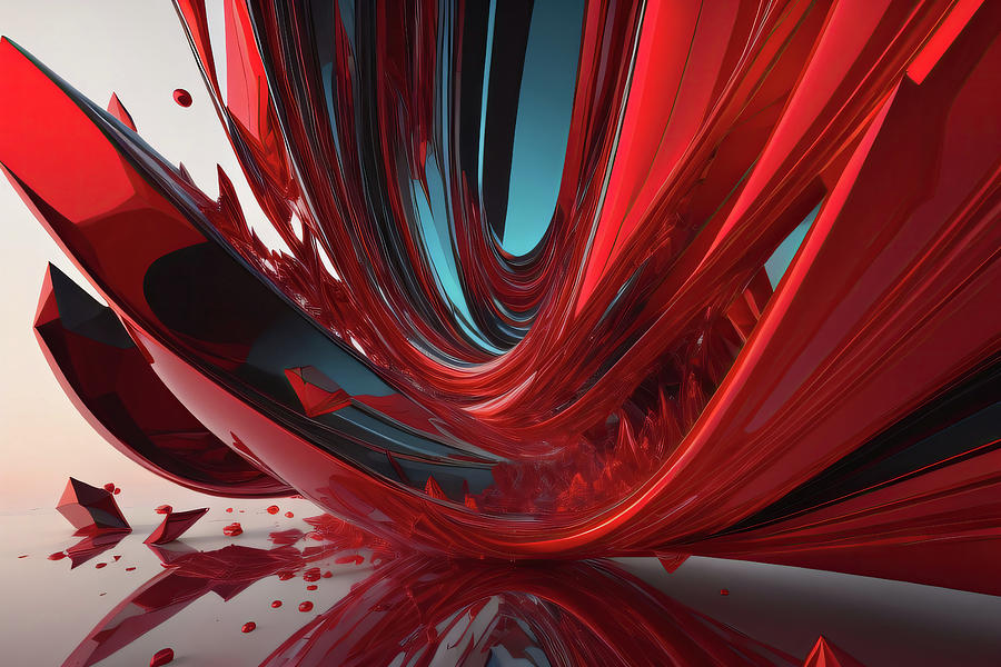 ruby Gemstone abstract 017 Digital Art by VR Vision Studios - Fine Art ...