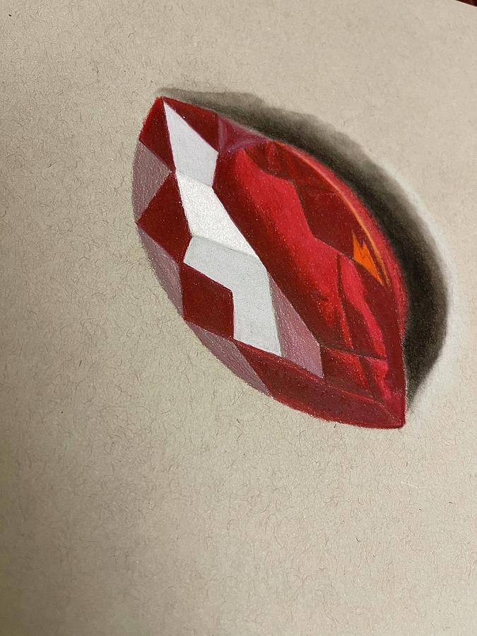 Ruby Drawing by Inna Kharkevich - Fine Art America