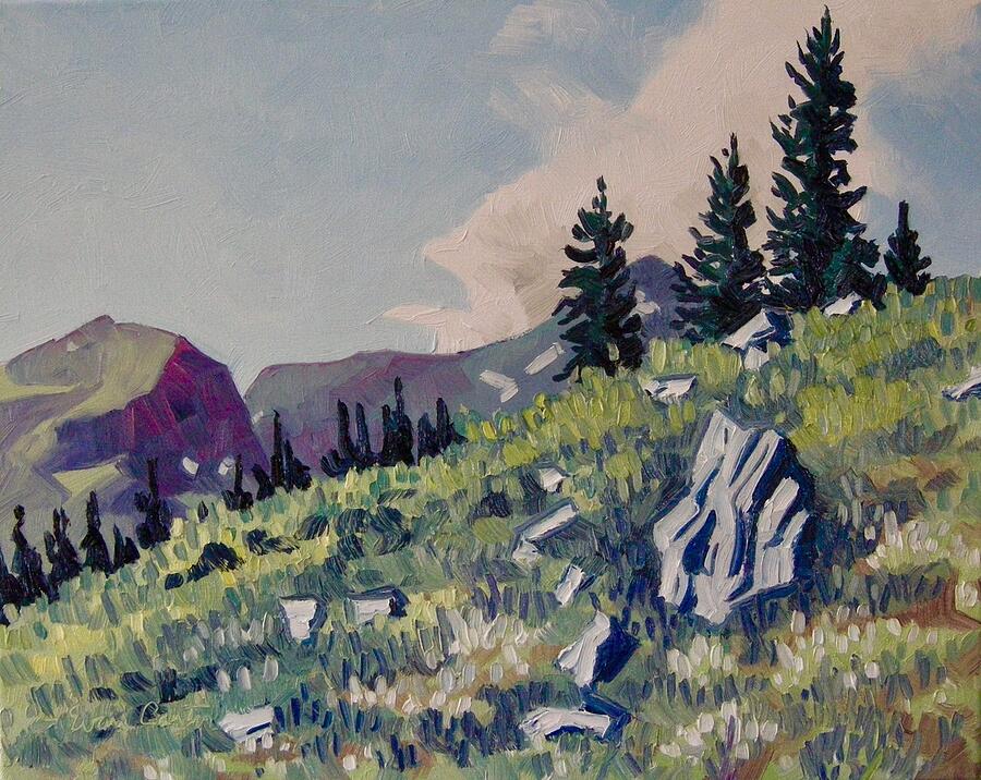 Ruby Peak Painting by Evan Cantor - Fine Art America