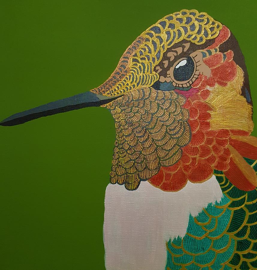 Ruby Throated Profile Painting by Ralph Root - Fine Art America