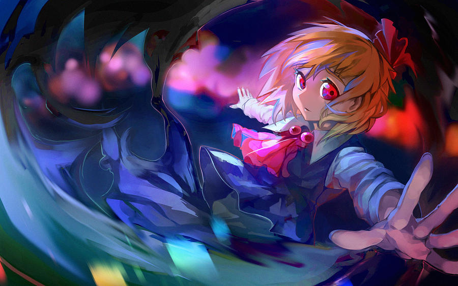 Rumia girl with red eyes artwork manga Touhou Youkai of the Dusk Touhou ... Rumia girl with red eyes artwork manga Touhou Youkai of the Dusk Touhou ...