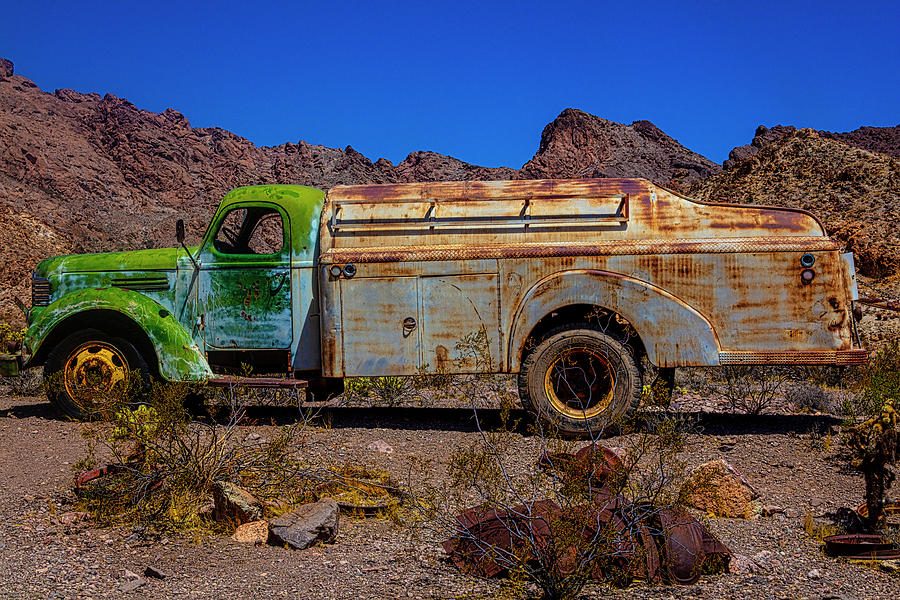 Rusting Green Truck Photograph by Garry Gay - Pixels