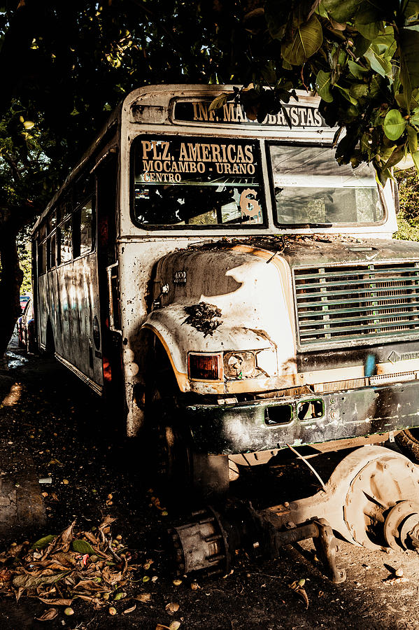 Rusty bus waiting for pieces Photograph by Mahokai FotoArtist - Pixels