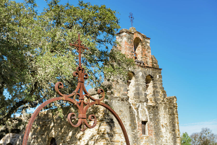 Rusty metal Cross on Top of the Well Photograph by Terri Butler - Fine ...