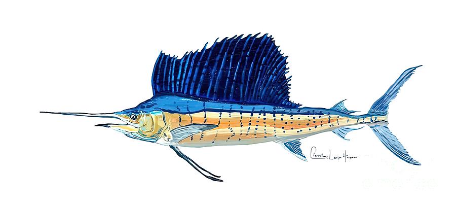 Sailfish Painting by Adam Lauren - Fine Art America
