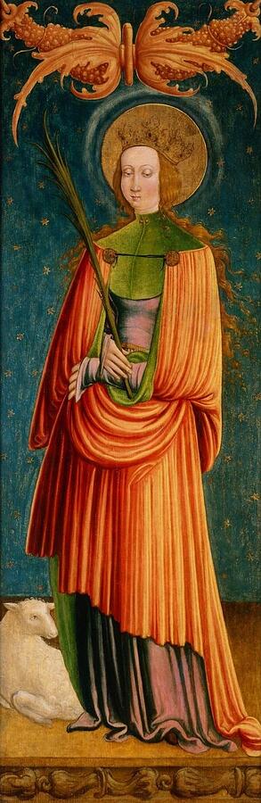Saint Agnes Painting by Master Art Collection - Fine Art America