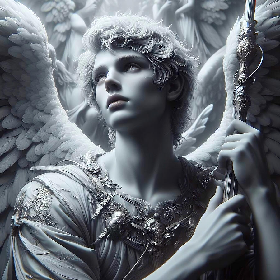 Saint Raphael the Archangel Digital Art by Carlos Uribe - Fine Art America