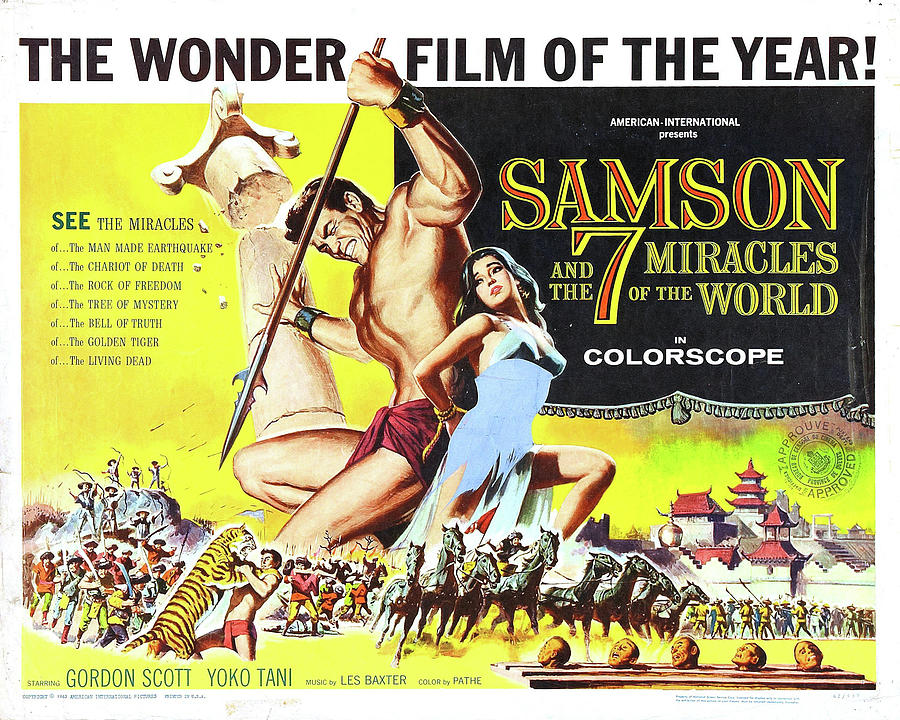Samson and the 7 Miracles of the World, 1962 Photograph by Vintage Hollywood Archive - Fine Art ...