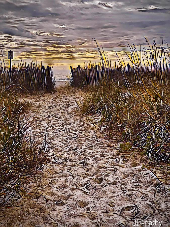 Sandy Path Photograph by Janet Depathy - Fine Art America