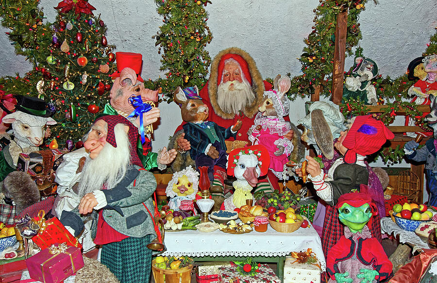 Santa Claus and Animal Friends Photograph by Sally Weigand | Fine Art ...