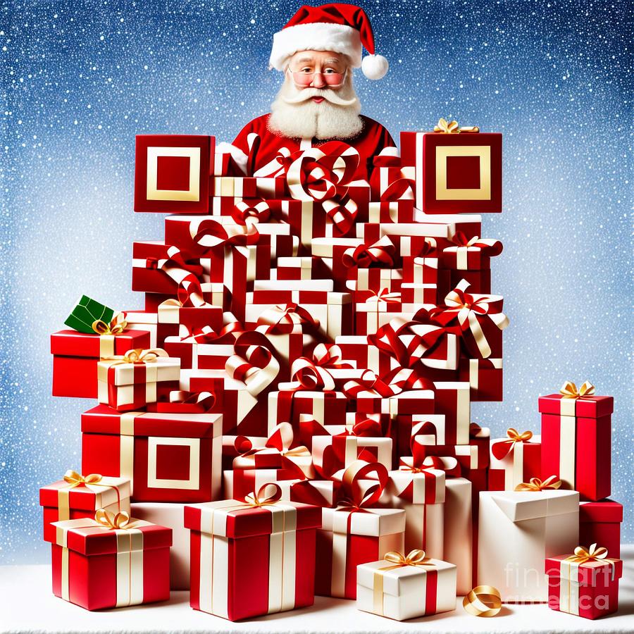 Scan and Celebrate - Santa Claus and Christmas Gifts QR Code for Merry ...