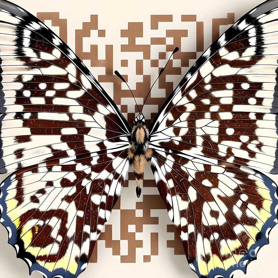 Scannable Butterfly QR Code Art with a Hidden Message to Discover ...