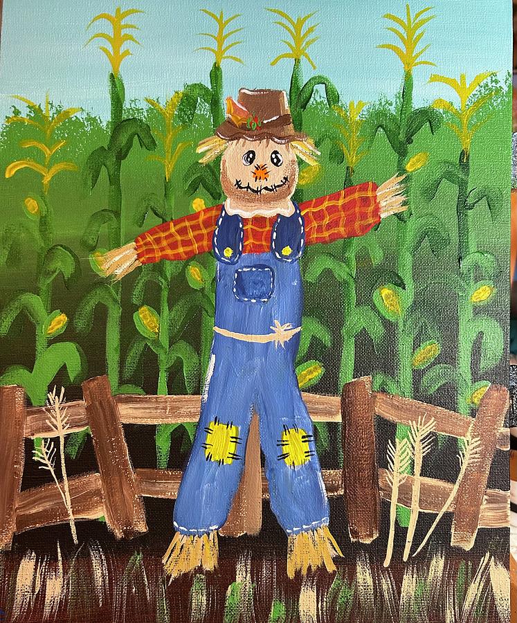 Scarecrow Painting by Cari Stewart - Fine Art America