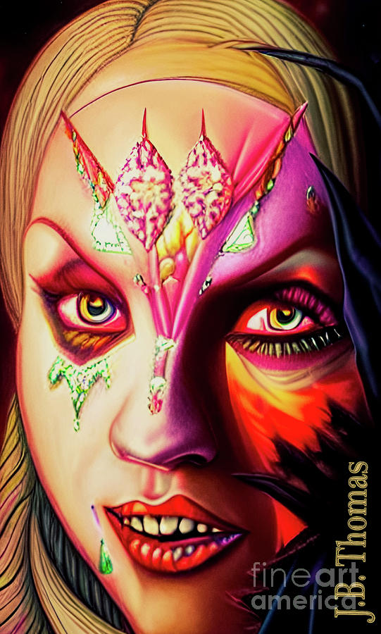 Scary Carnival Girl Digital Art by JB Thomas - Pixels