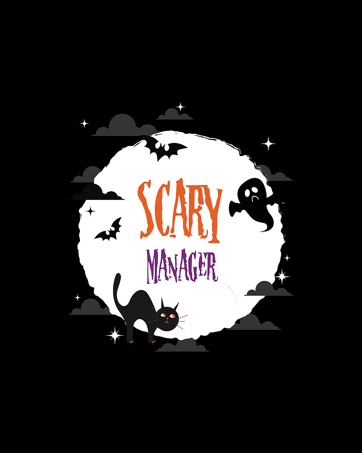 Scary Manager Digital Art by Jane Keeper - Pixels