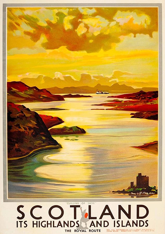 Scotland Drawing by Vintage - Fine Art America