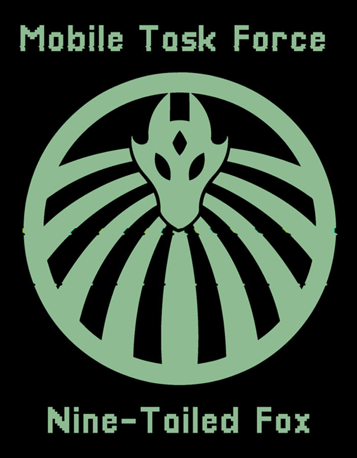 SCP Nine Tailed Fox Mobile Task Force MTF Pixelated Digital Art by Gene Bradford
