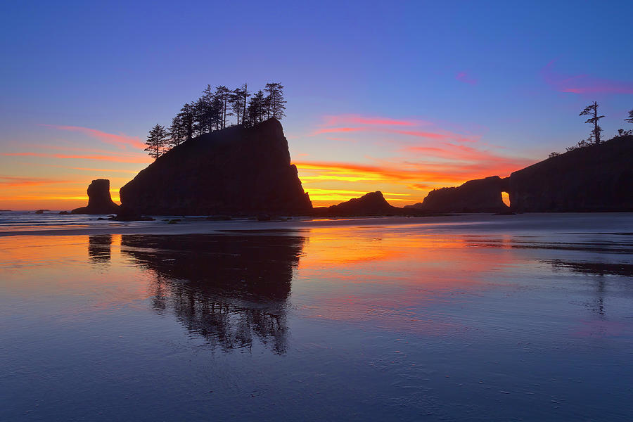 Sea Stack Sunset Photograph by Brian Knott Photography - Fine Art America