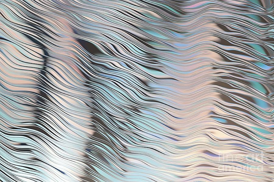 Seamless Iridescent Silver Abstract Wavy Marble Or Tiger Stripe ...
