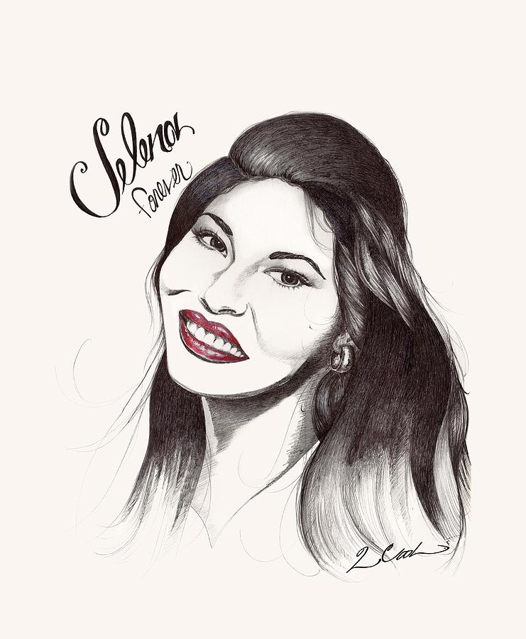 Selena Forever Drawing by 2Cool - Fine Art America