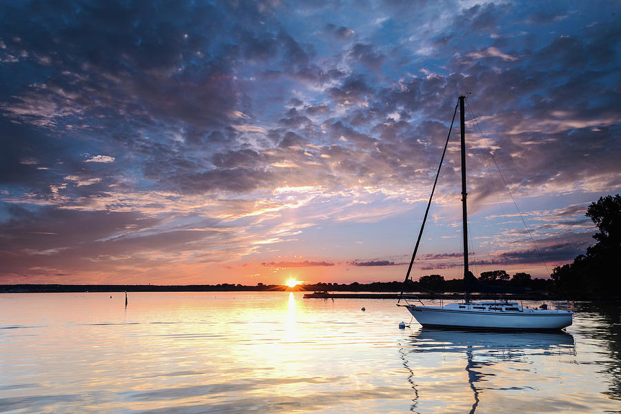 Seneca Sunset Photograph by David Soderlund - Fine Art America