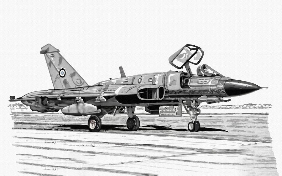 Sepecat Jaguar Gr3 Royal Air Force Raf Sepecat Jaguar Gr Mk3 Drawing by ...