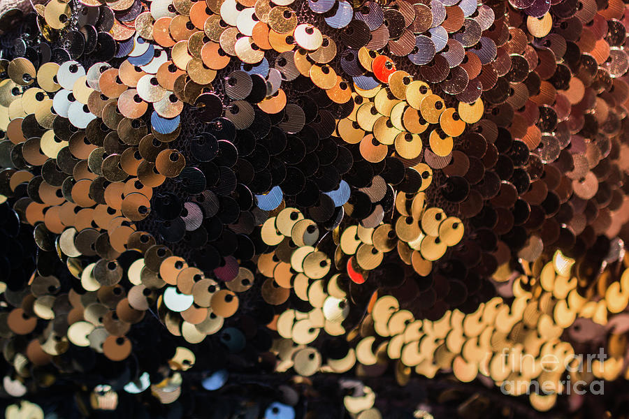 Sequin abstract sequence fabric Textile Glitter Background. Photograph ...