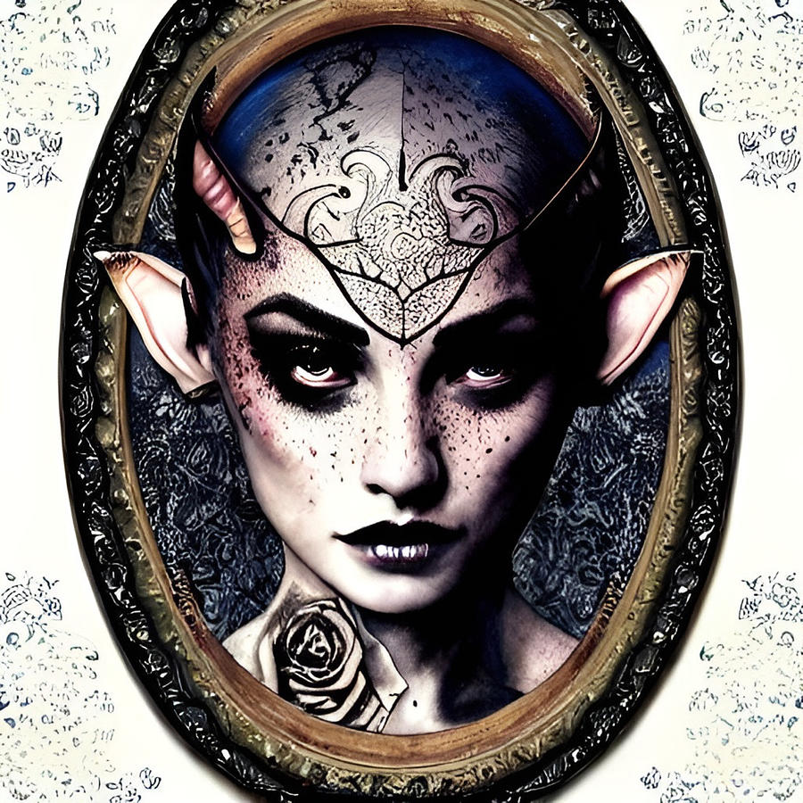 Serious Pixie Digital Art by Cara Eyre - Fine Art America