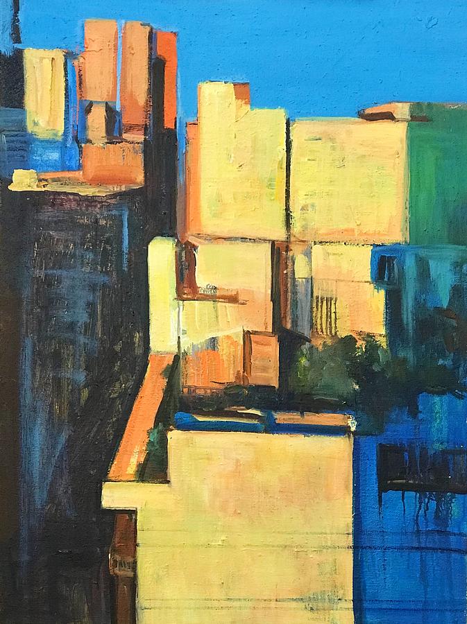 Setting Painting by Ping Lu - Fine Art America