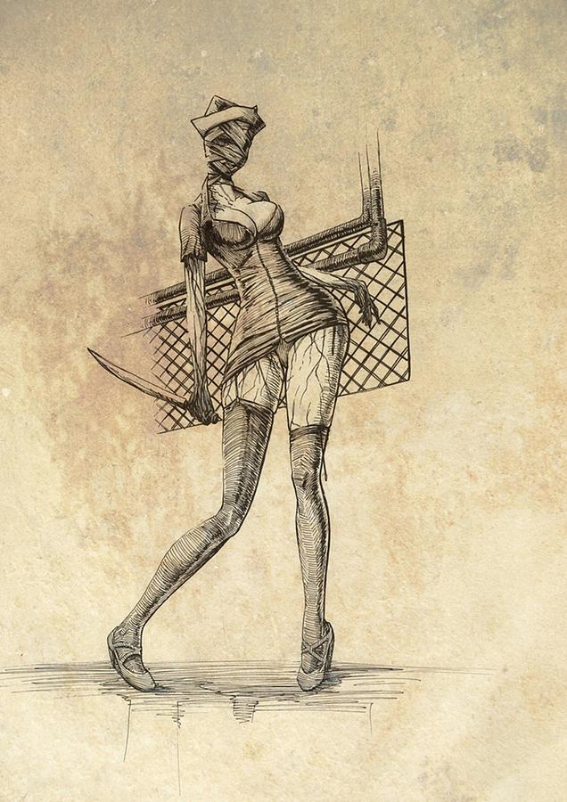 Sexy Silent Hill Nurse Digital Art By Leonard Pabin