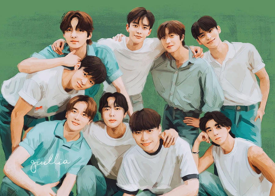 SF9 COMMA Poster Painting by Walker Russell - Fine Art America