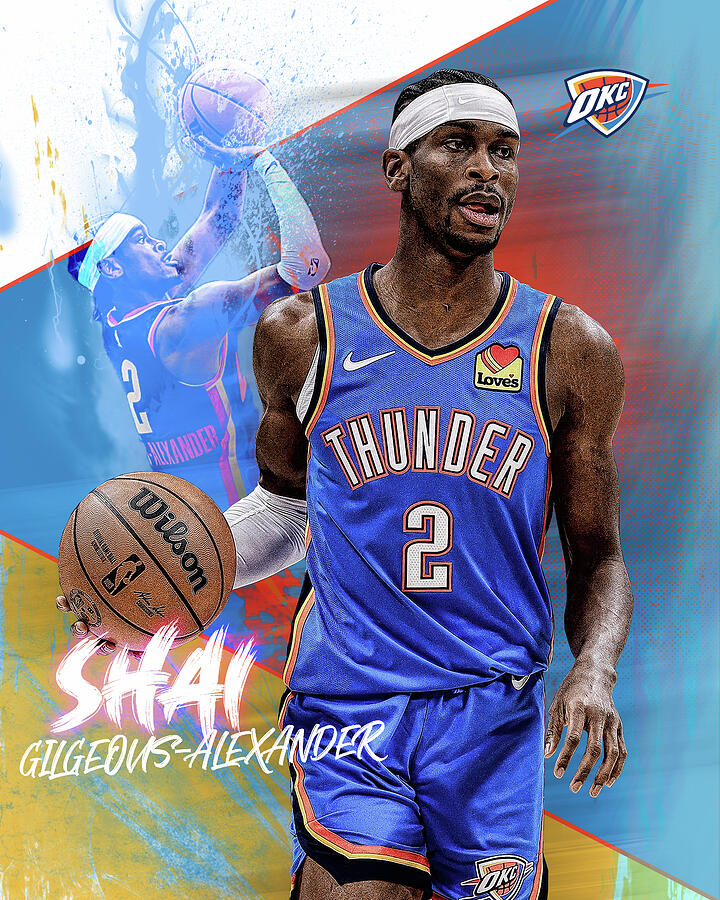 Shai Gilgeous-Alexander NBA Superstar Digital Art by Tolerance ENT ...