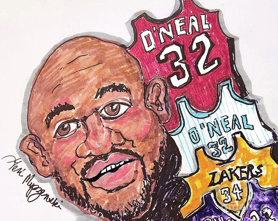 Shaquille O'Neal NBA Mixed Media by Geraldine Myszenski - Fine Art America