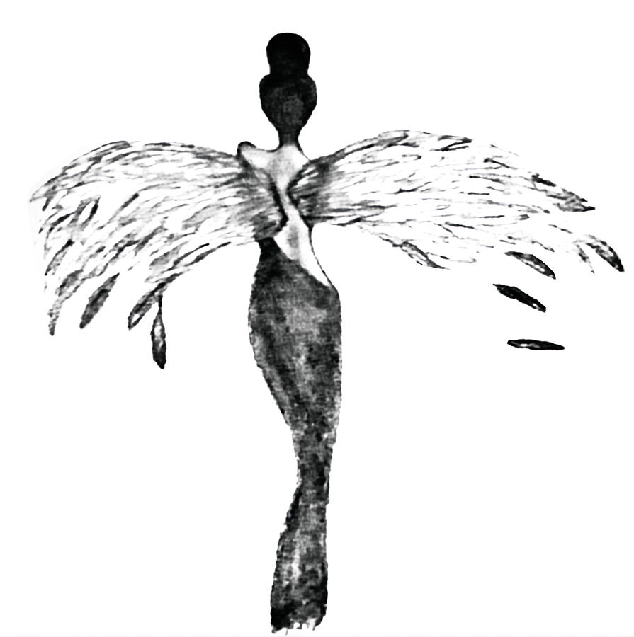 Shattered Soul Black and White Drawing by Kimberly Hall | Fine Art America