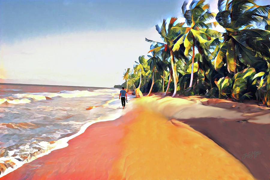 Shell Beach Guyana Digital Art by James Mingo