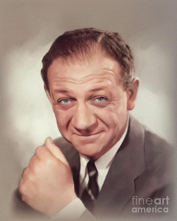 Sid James, Actor Painting by John Springfield | Pixels