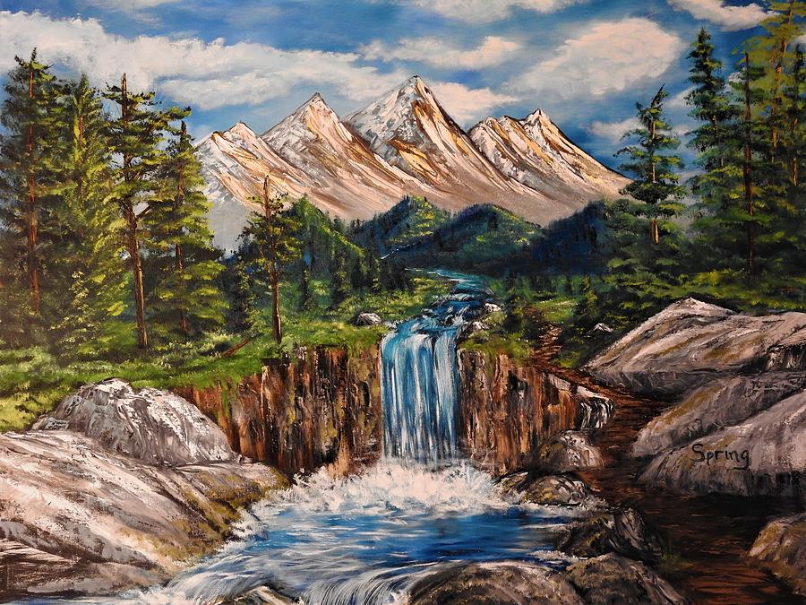 Sierra Nevada Mountains Painting by Justin Spring - Fine Art America