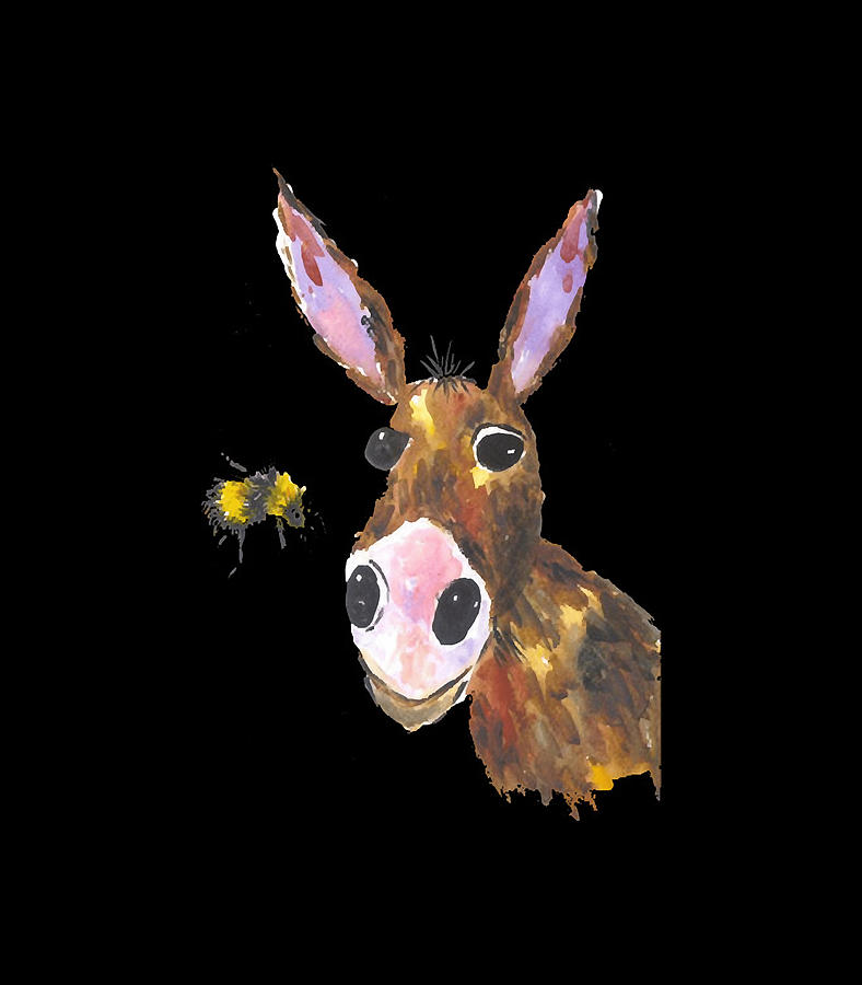 Silly Donkey and a bee Digital Art by Silly Donkey and a bee | Fine Art ...