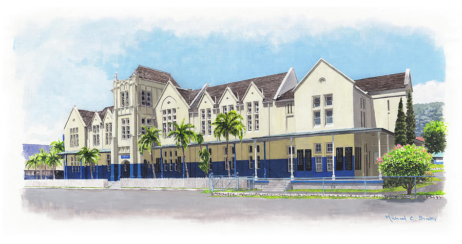 Simms Hall Painting by Michael Brooks - Fine Art America