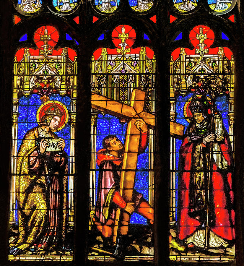 Simon Cross Stained Glass St John Baptist Cathedral Lyon France ...