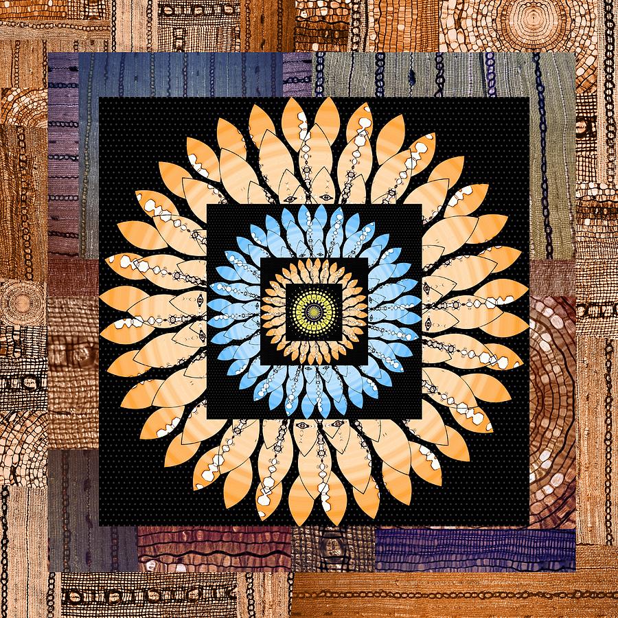 Simple Patchwork Mandala Mixed Media by Tara Turner - Fine Art America
