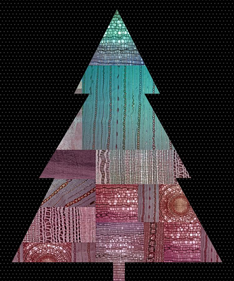 Simple Patchwork Tree 2 Mixed Media by Tara Turner - Fine Art America