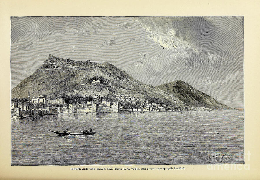 Sinope And The Black Sea Ac2 Drawing By Historic Illustrations Fine Art America