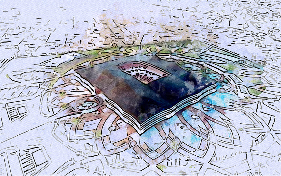 Sketch 007 Al Bayt Stadium Qatar Stars League Khor Football Soccer Fifa ...