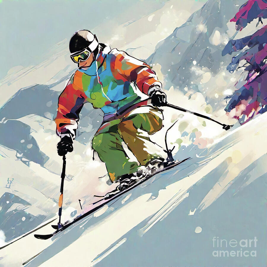 Snowbound Thrills Digital Art by Retro Movie Posters - Pixels Merch