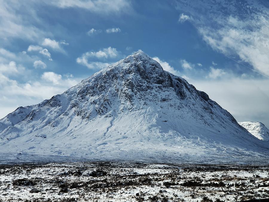 Snowy Highland Mountain Peak Photograph by Charlotte Evans - Fine Art ...