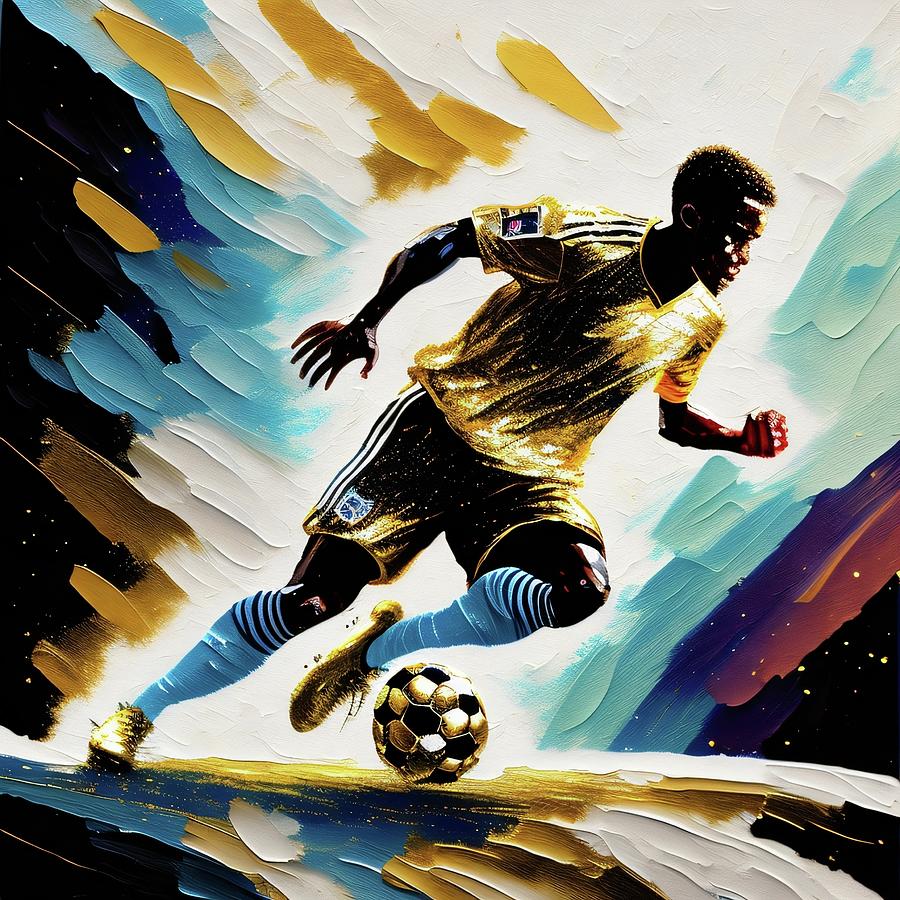 Soccer Player in action Digital Art by Gichuki Wachira - Fine Art America