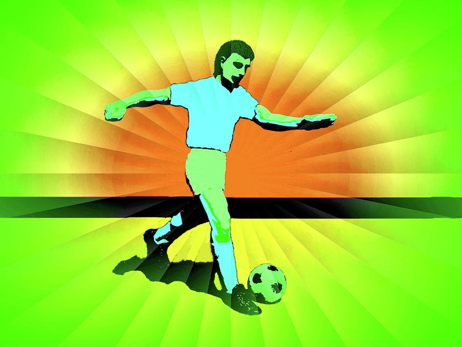 Soccer Star 11 Mixed Media by Romualdo Rodriguez | Fine Art America