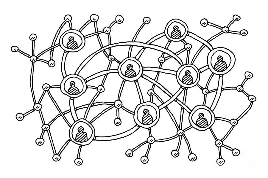Social Network Connection Drawing Drawing by Frank Ramspott - Fine Art ... Social Network Connection Drawing Drawing by Frank Ramspott - Fine Art ...